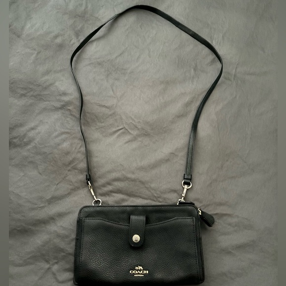 Coach | Bags | Coach Leather Bag With Wallet Inside | Poshmark